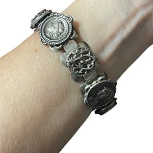 Coro | Jewelry | Rare Vintage Coro Des Pat Pend Lucky Motif Silvertone ...